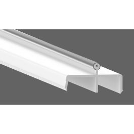 Vinyl Patio Door Track with Steel Cap: 1.5" x 7/8" x 10' | Vinyl Visions