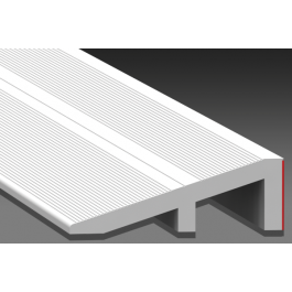 SR275-100-WPC: 2 3/4" x 1/2" Pre-Taped Vinyl Mini Sill Ramp | Vinyl Visions